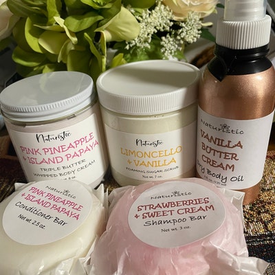 SANDALWOOD VANILLA Triple Butter Whipped Body Cream, Essential Oils ...