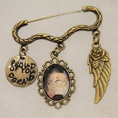 Personalized Memorial Photo Pin Wedding Lapel Memorial Pin - Etsy