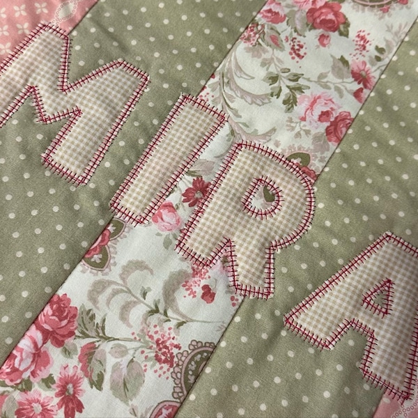 Applique "patch" Embroidery Font Cute Alphabet for Personalization Baby ...