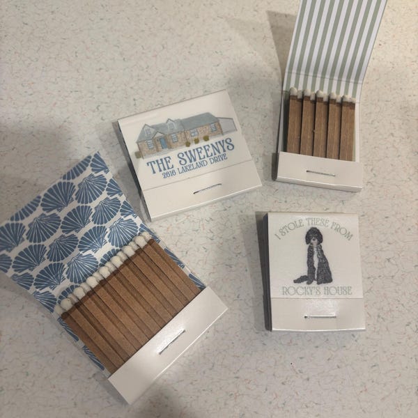 Wedding Matches, Custom Matchbooks, Cute Matches, Custom Matches ...