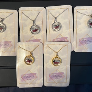 Custom College Necklace, Gold/silver College Logo Necklace, College ...