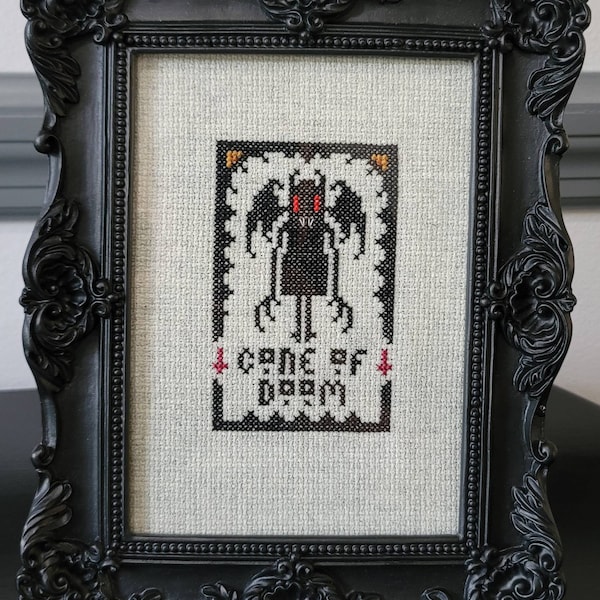 Cone of Doom Sampler & Mini Doom - Cross Stitch Pattern - Mascot ...