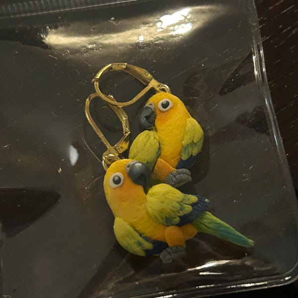 Budgie Parakeet (melopsittacus Undulatus), Handmade, Parrot Figurine ...