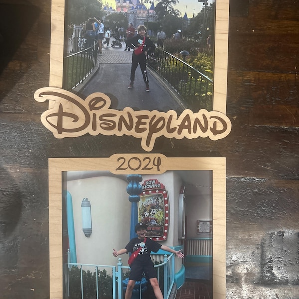 Disneyland Photo Frame Ornament With Personalization Option - Etsy