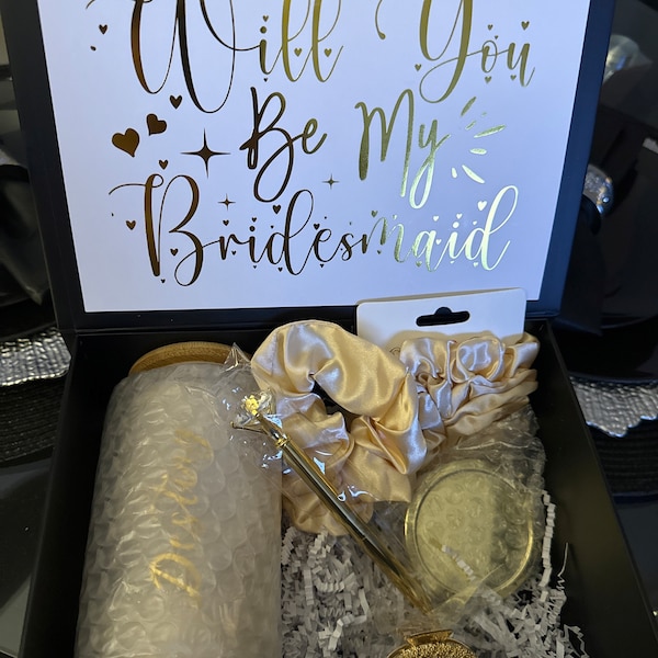 Personalized Bridesmaid Gift, Personalized Proposal Box, Bachelorette ...