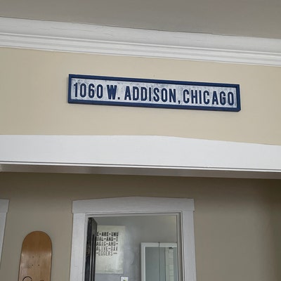 Wrigley Field Sign Addison Street Sign Chicago Cubs Art 1060 W Addison ...