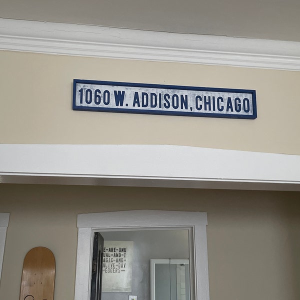 Wrigley Field Sign Addison Street Sign Chicago Cubs Art 1060 W Addison ...