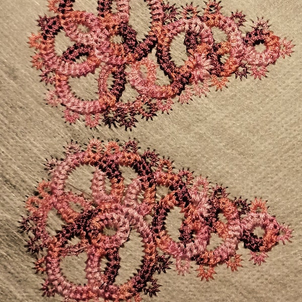 Free Standing Lace Earrings Tatting Machine Embroidery Design, FSL ...