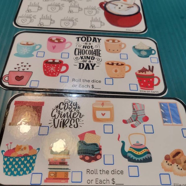 Hot Chocolate Winter Vibes Mini Cash Savings Challenge A6 Printable ...