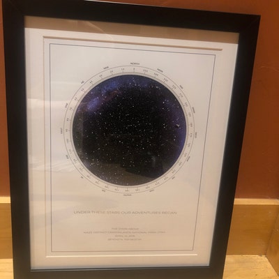 Custom Star Map, Personalized Gift, Night Sky Star Map, Under the Stars ...