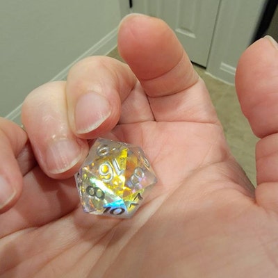 Dunamancy Prismatic and Multi-dimensional Sharp Edge Clear Resin Dice ...