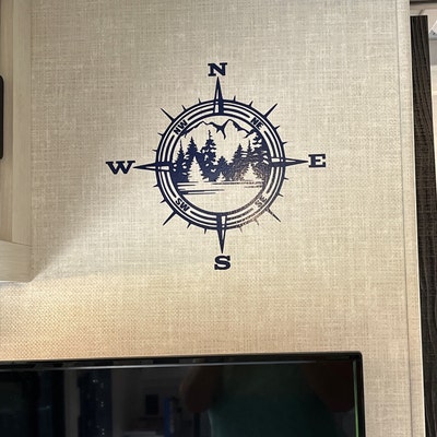 Vinyl Decal Compass Decal Car Decal Compass Rose Outdoor - Etsy