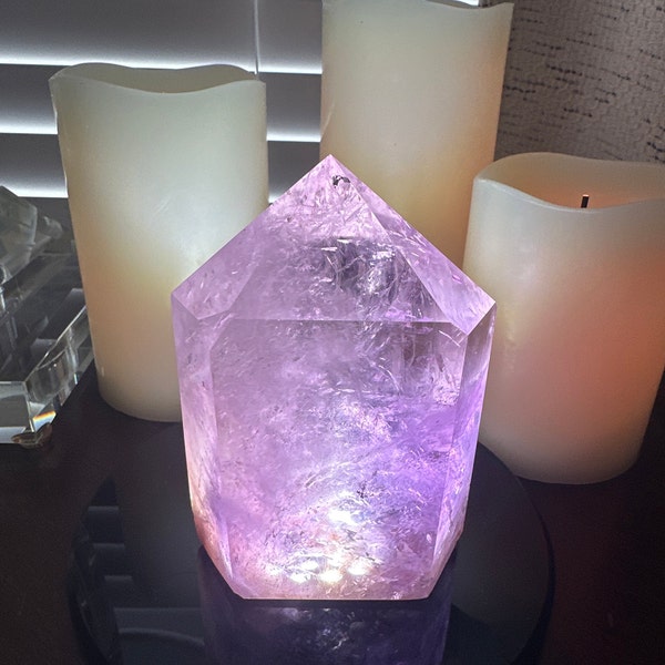 Large Crystal Towers Real Crystal Lamp Crystal Light Fixture Large ...