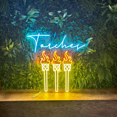 Poolside Sign Custom Neon LED Sign Pool Bar Decor Customized Poolside ...