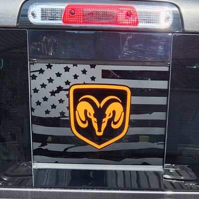 Dodge Challenger Taillight Divider Decal Blank / Debadged SRT Logo ...