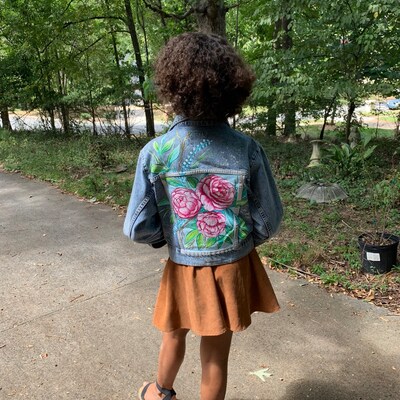 Bespoke: Hand-painted Jacket, Personalized Denim Jacket Custom Hand ...