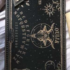 Wooden Ouija Board Baphomet Engraved Occult Game Board - Etsy