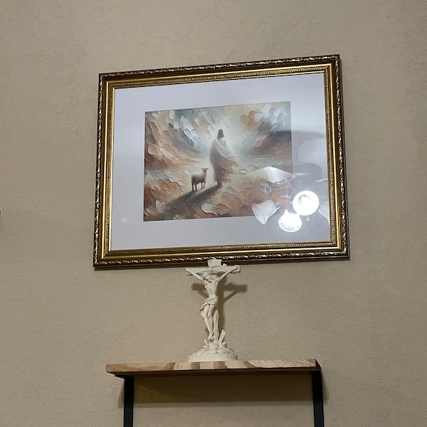 Embrace Faithful Art 'jesus Leaves the 99' - the Lost Sheep | Jesus ... Embrace Faithful Art 'jesus Leaves the 99' - the Lost Sheep | Jesus ...