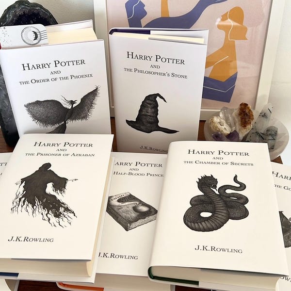 HP Set Hardcover Dust Jackets Covers Book Collection Illustrated ...