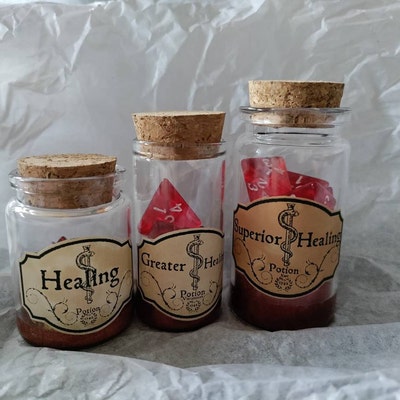 Dispel Magic Dnd Potion Bottle Dice Set Purple & Blue - Etsy UK