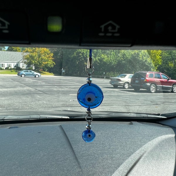 Evil Eye Car Amulet for Protection, Unique Evil Eye Car Mirror Hanging ...