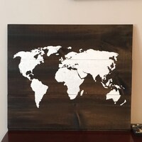 World Map Stencil Reusable Map of the World, World Map Stencil, Large ...
