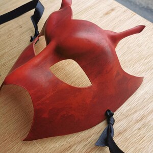 Handmade Black Leather Full Face Phantom of the Opera Mask, Fetish ...