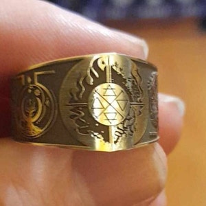 Tetragrammaton With Enochian Sigil of Protection and Hexagram of ...