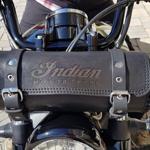CHOPPER LEATHER BAG Motorcycle Bag Front Fork Tool Bag - Etsy