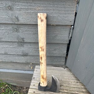 Forged Handmade Viking Style Steel Sickle Blade Blank Axe Head Throwing ...