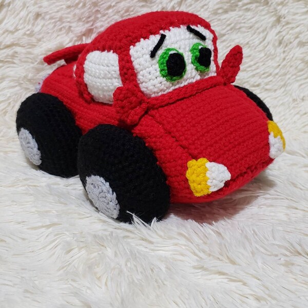 CROCHET PATTERN: Flash the Race Car / Amigurumi / Stuffed Car / Toy Car ...