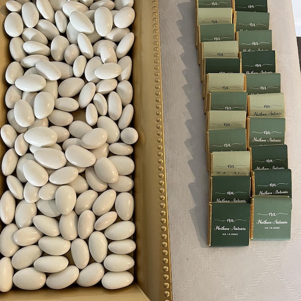 Wedding Jordan Almonds, Super Fine Large, Flat Almond for Wedding ...