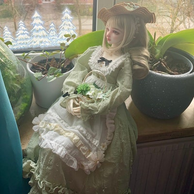 BJD Clothes Yosd Sleeveless Dress and Socks Set for 1/6 BJD Doll Outfit ...