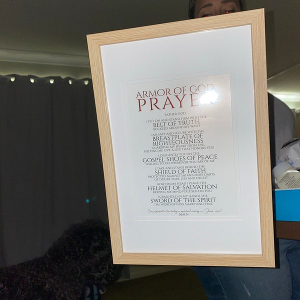 Armor of God, Christian Spiritual Warfare Prayer Wall Art - Victorious ...