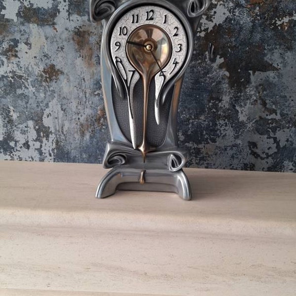 Art Nouveau Melting Mantle Clock - Etsy
