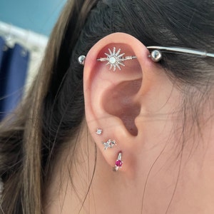 Elegant Double Hoop Studs CZ Dainty Earrings Gold Studs - Etsy