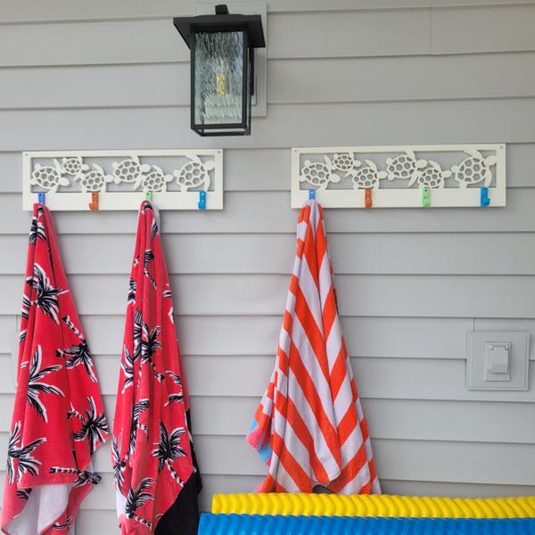 Custom White PVC Weatherproof Sea Turtle Beach House Number Sign - Address Marker - Coastal ...