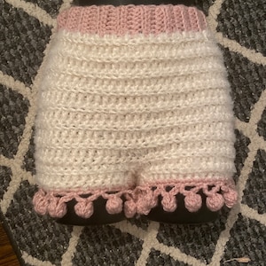 Ruffled Crochet Shorts Pattern Crochet High Waisted Shorts | Etsy