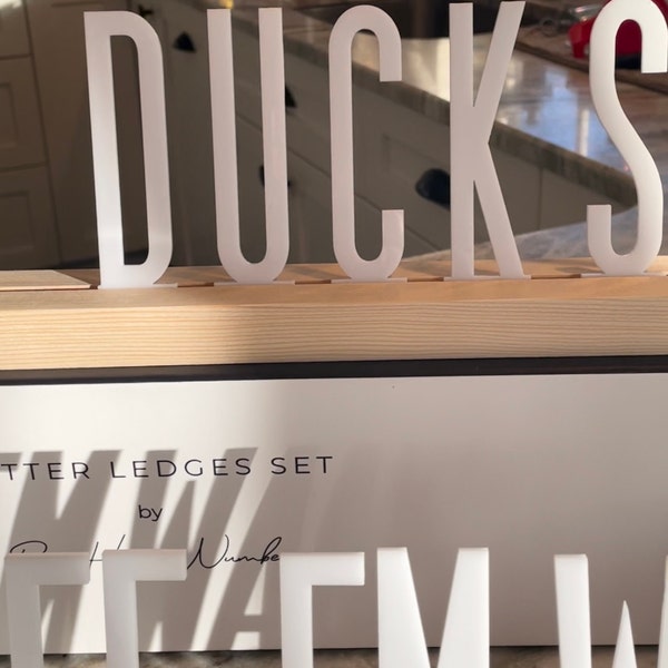 Letter Ledges Set – Changeable Letter Board – 24" Statement Shelves ...