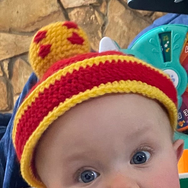 Four-star Crochet Hat (multiple Sizes Available) - Etsy
