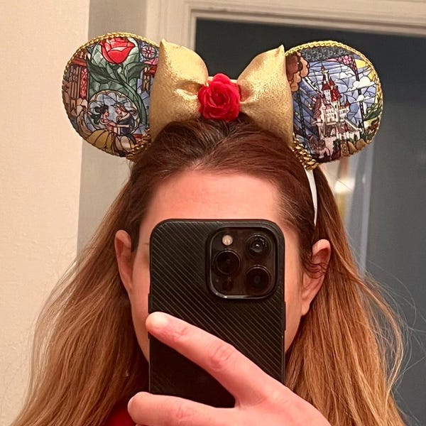 Beauty & the Beast Mouse Ears, Belle Ears, Mouse Ears, Belle, Beast ...