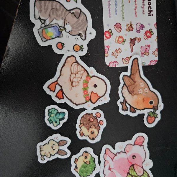 Feline Friends Reusable Sticker Book / 6x6 Cat-themed Square Sticker ...