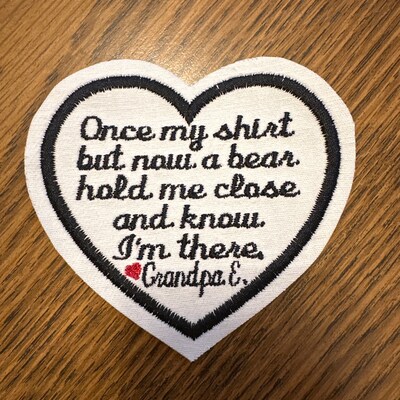 MEMORY Patch-5x5, Special Memory Quilt, Memory Pillow Shirt Patch, Iron ...