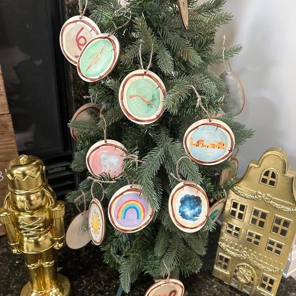 Printable Jesse Tree Advent Ornaments, Christian Advent Cards ...