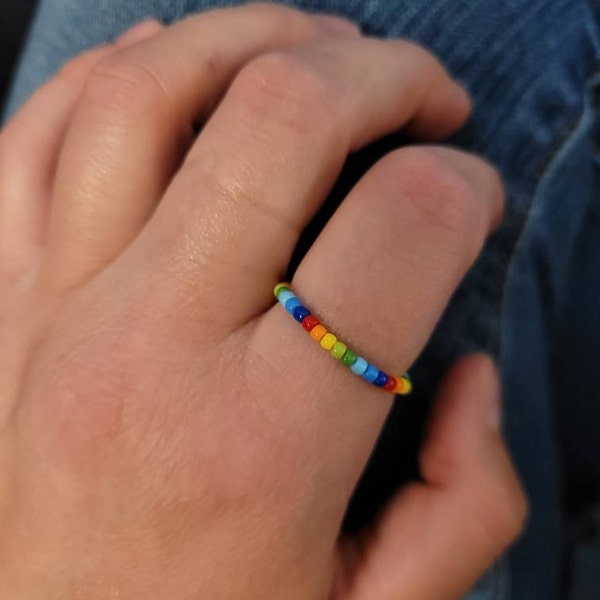 Rainbow Ring - Etsy