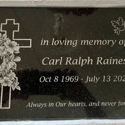 Portrait Memorial Plaque, Cemetery Photo Memorial, Cemetery Headstone ...