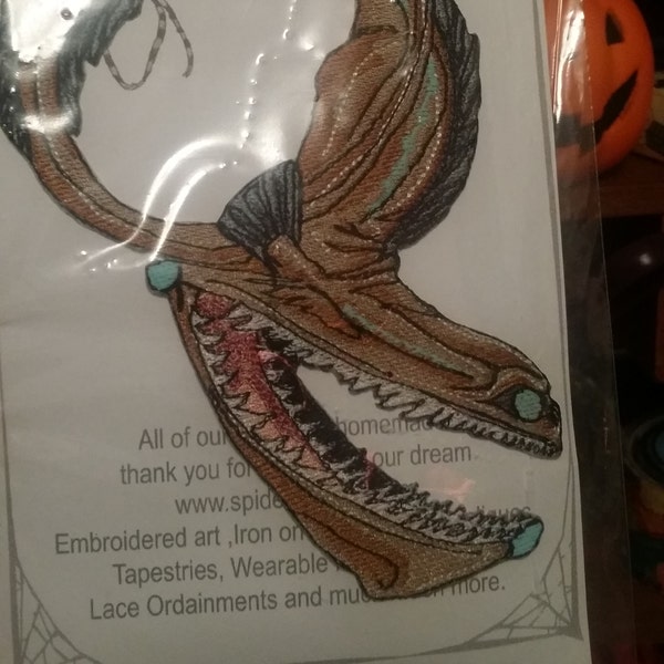 Glowing Deep Sea Gulper Eel Fish Iron on Patch - Etsy