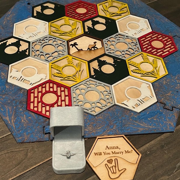 Settlers of Catan 3-4 Player Board PLUS Building Cost Cards SVG | Laser ...