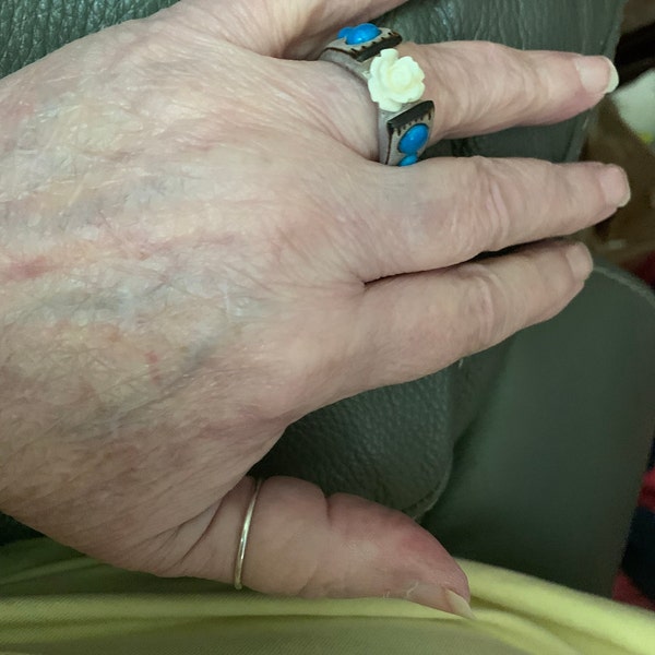 Deer Antler Ring With Mountain Pyrography | Mountain Ring | Deer Antler ...