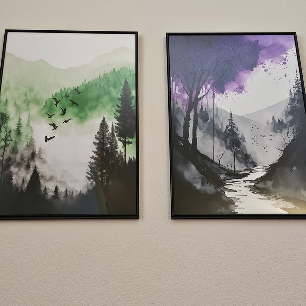 Transgender Landscape Art Print, Transgender Minimal Poster Wall Art ...